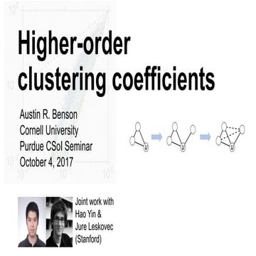 Higher-order clustering coefficients at Purdue CSoI | PPTX