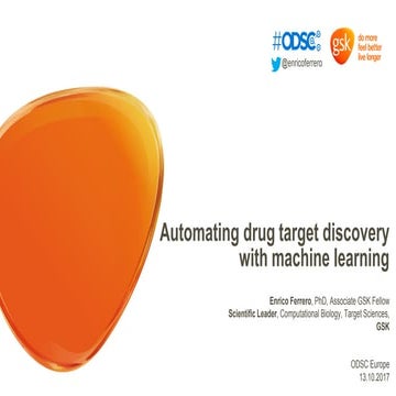 Automating drug target discovery with machine learning | PPT