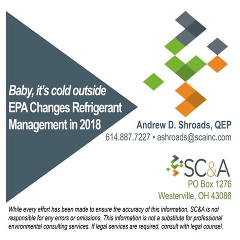 2018 New EPA Refrigerant Management Requirements | PPT