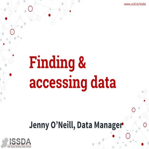 Finding & accessing data | PPT