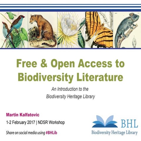 Free & Open Access to Biodiversity Literature: An Introduction to the ...