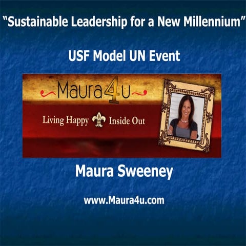 USF Model UN Sustainable Leadership Presentation | PDF