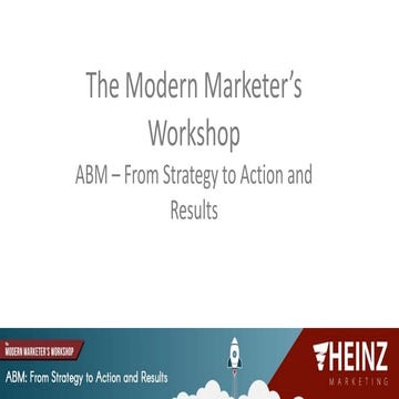 ABM: From Strategy to Action and Results | PPTX