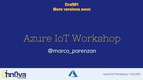 한컴MDS_Microsoft Azure IoT Overview | PPT