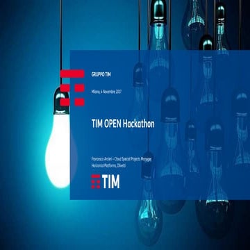 TIM OPEN Hackathon | PPT