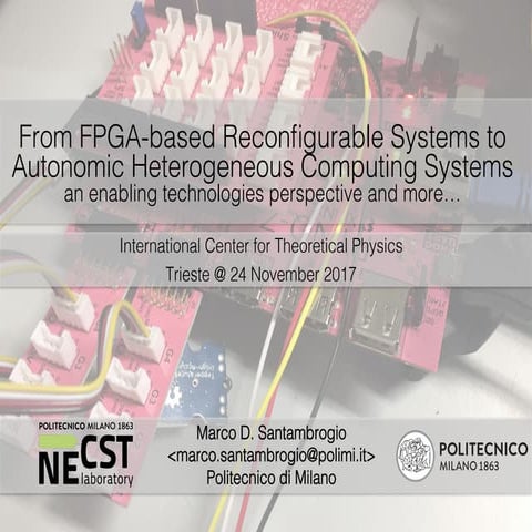 From FPGA-based Reconfigurable Systems to Autonomic Heterogeneous Computing Systems | PDF ...