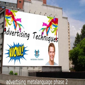 Advertising Techniques | PPT