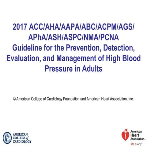 NICE guidelines on Hypertension: Diagnosis and management | PPTX