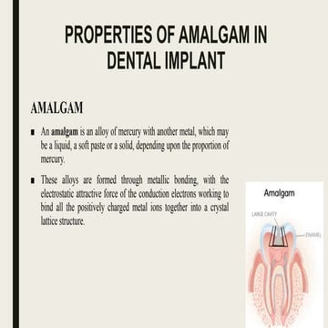Amalgam Creeps and Marginal Breakdown | PDF
