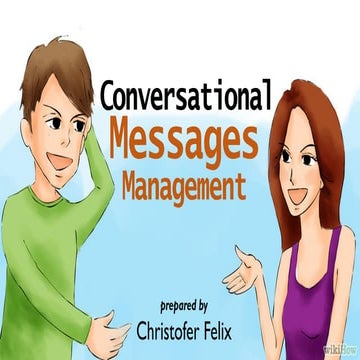 Conversational Messages Management - Slide for Teaching | PDF