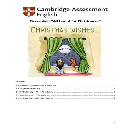 2017- December Teacher Activities - All I want for Christmas... | PDF
