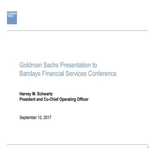 goldman sachs barclays-conference-presentation 2017 | PDF