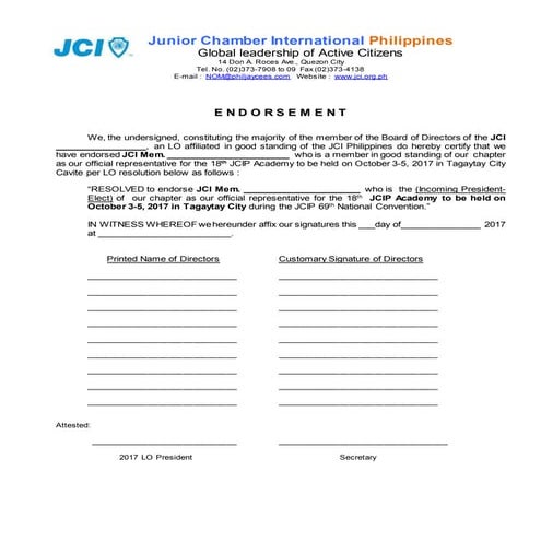 JCI Corporate Identity | PDF