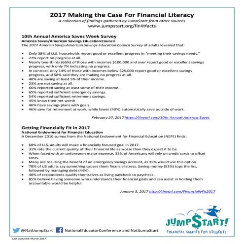 2017 Making the Case for Financial Literacy | PDF