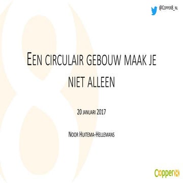 20170120 booosting projectbezoek paviljoen ABN AMRO Tegenlezing Noor Huitema Copper8 | PDF