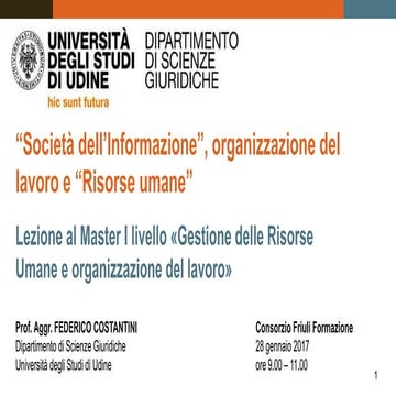 L’Azienda Digitale: tra condivisione e controllo delle informazioni | PPT