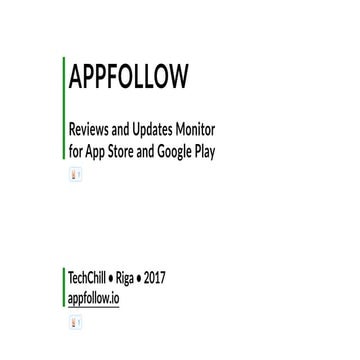 AppFollow 2017 Pitch | PDF