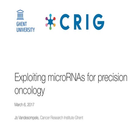 MicroRNA in Health and Disease | PPTX