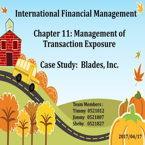 International Financial Blades Inc Case Study | PPTX