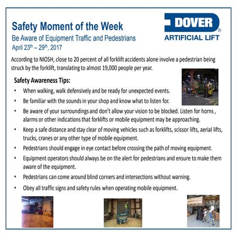 Dover ALS Safety Moment of the Week 24-Apr-2017 | PDF