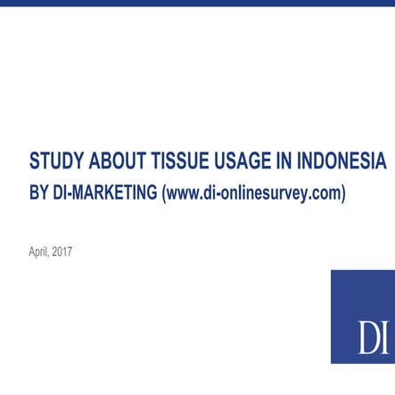 Tissue usage in Indonesia | PPTX | Grocery Shopping | Shopping