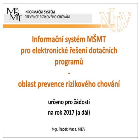 2017 0609 prezentace is | PPT