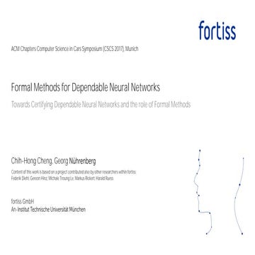 Formal Methods for Dependable Neural Networks | PPT
