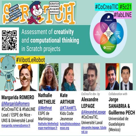 #Scratch2017BDX Assessment of creativity and computational thinking in ...