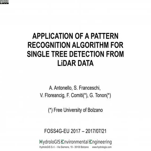 Application Of A Pattern Recognition Algorithm For Single Tree 2395