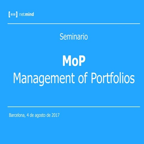 MoP - Management of Portfolios | PPTX