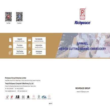 20170901 Richpeace products solution for apparel fashion garment | PDF