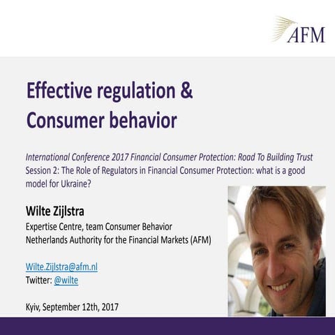 Behavioral insights and experiments at the Dutch financial regulator ...