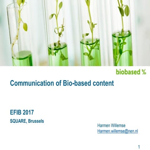 Communication of Bio-based content | PPT