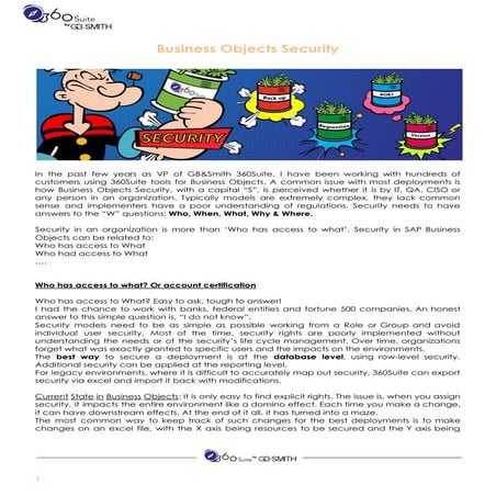Business Objects Security | PDF