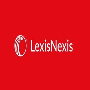 II-PIC 2017: Product Presentation LexisNexis | PPT