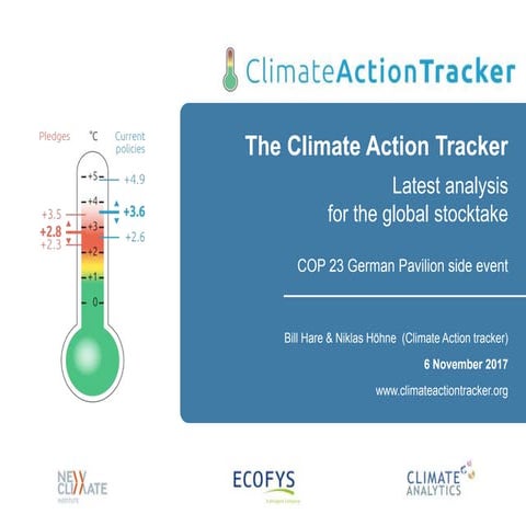 The Climate Action Tracker: Latest analysis for the global stocktake | PPT