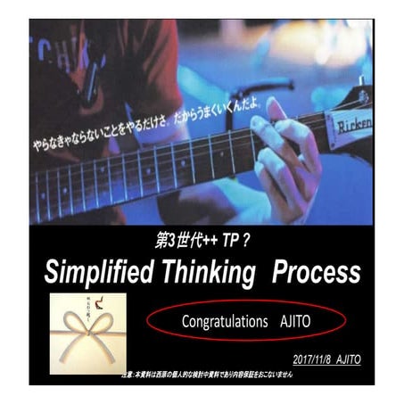 Simplified Thinking Process(ajito 20171108) | PDF