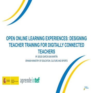 Open Online Learning Experiences: Designing Teacher Training For ...