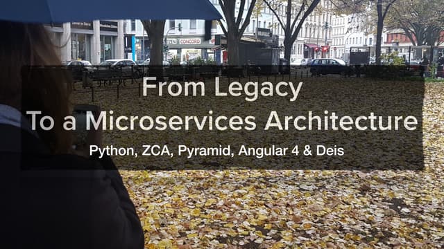 Micro Serviços Em Python Usando Pyramid Cornice E Muito Amor Ppt