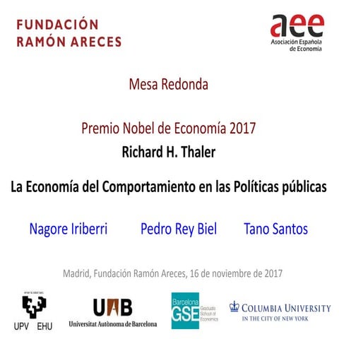 Economía del comportamiento - Martín Tetaz | PPTX