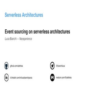 Serverless Event Sourcing | PPT