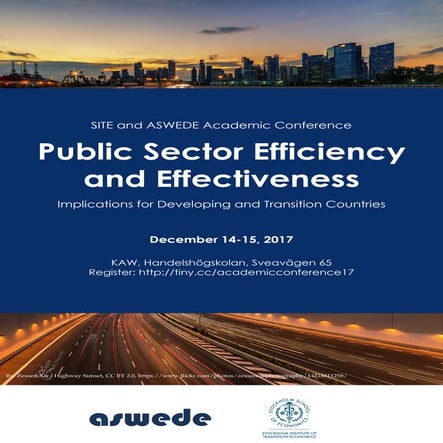 Public Sector Efficiency and Effectiveness | PDF