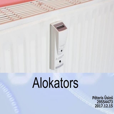 Alokatori. Darbības princips | PDF