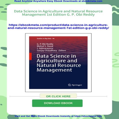 Data Science in Agriculture and Natural Resource Management 1st Edition ...