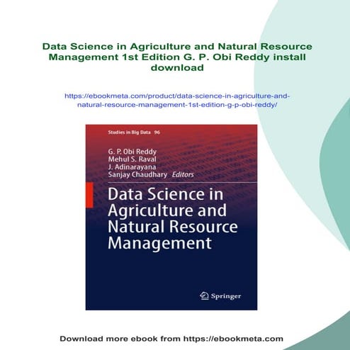 Data Science in Agriculture and Natural Resource Management 1st Edition ...