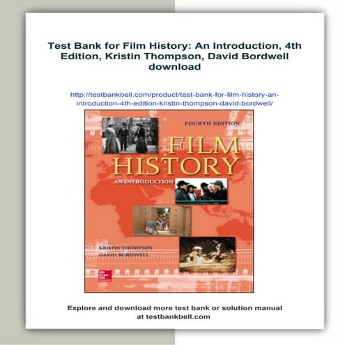 Test Bank for Film History: An Introduction, 4th Edition, Kristin ...