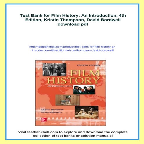 Test Bank for Film History: An Introduction, 4th Edition, Kristin ...