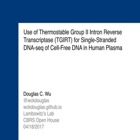 Use of TGIRT for ssDNA-seq | PDF