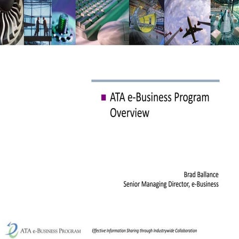 ATA e-Aviation Business Standards Overview | PPT