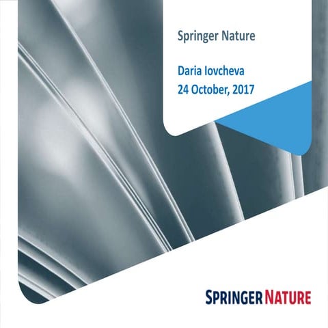 Springer Nature: Author workshop | PPTX